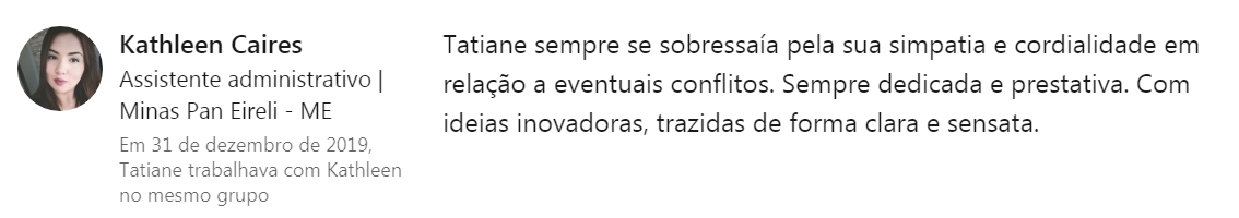 Tatiane Barreto - Página Cv